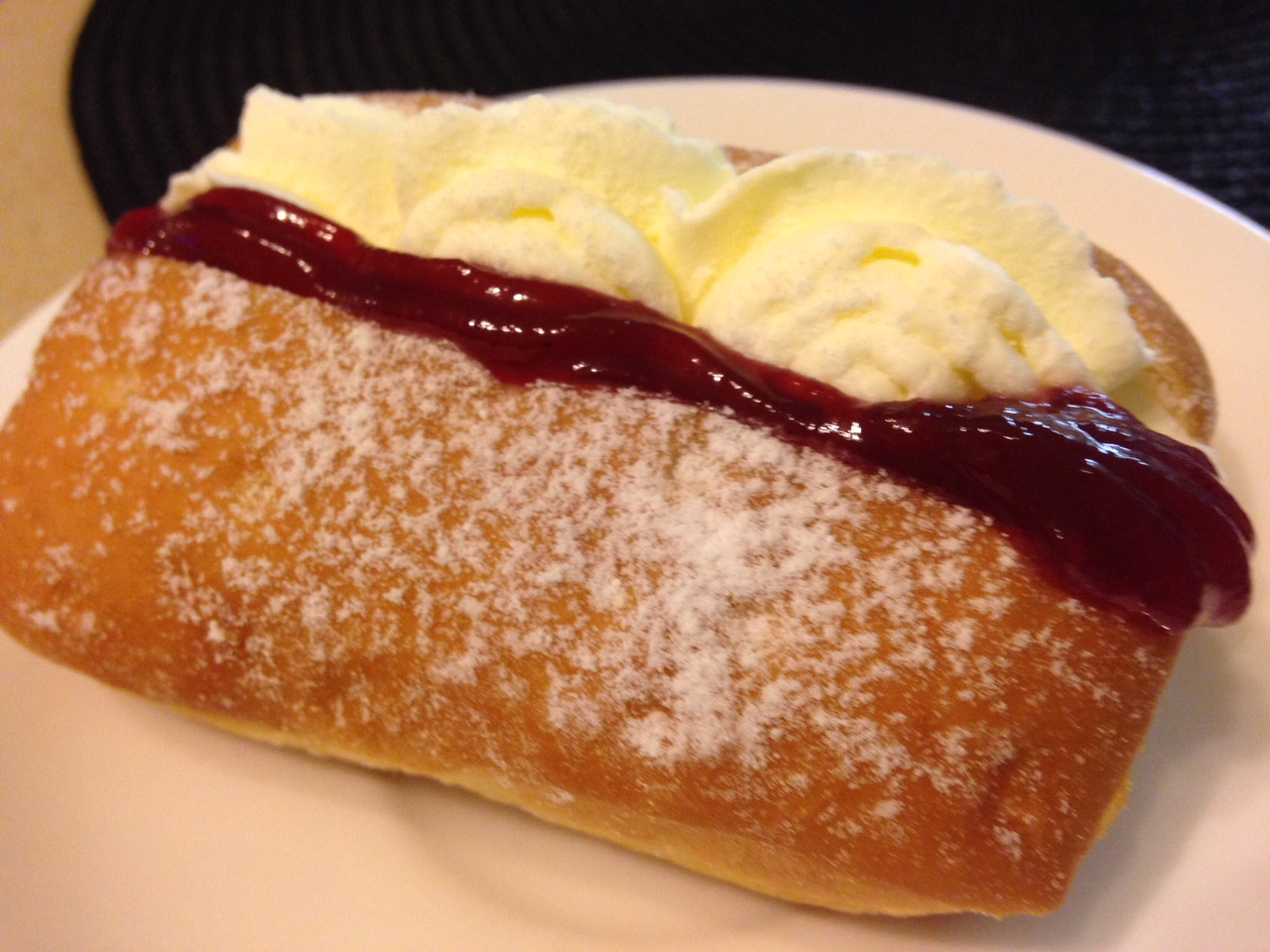 Raspberry Jam Long John @ Quinky Dink Donuts, Peakhurst Foodies Markets ...