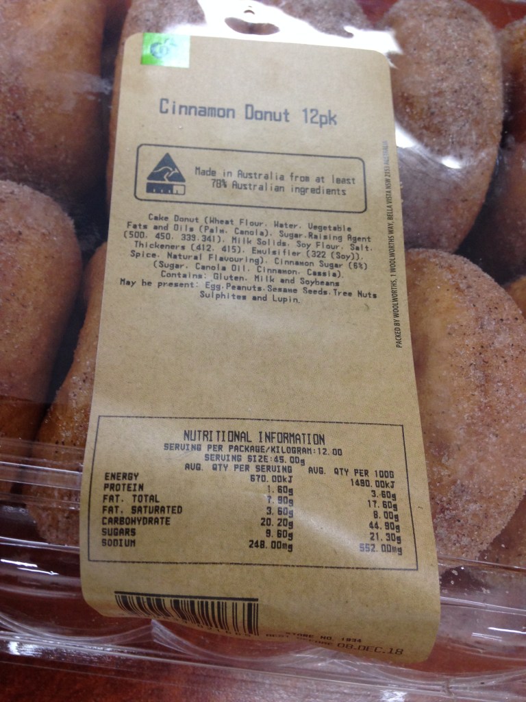 Woolworths Cinnamon Donut 12pk @ Woolworths, Mortdale – DomNuts