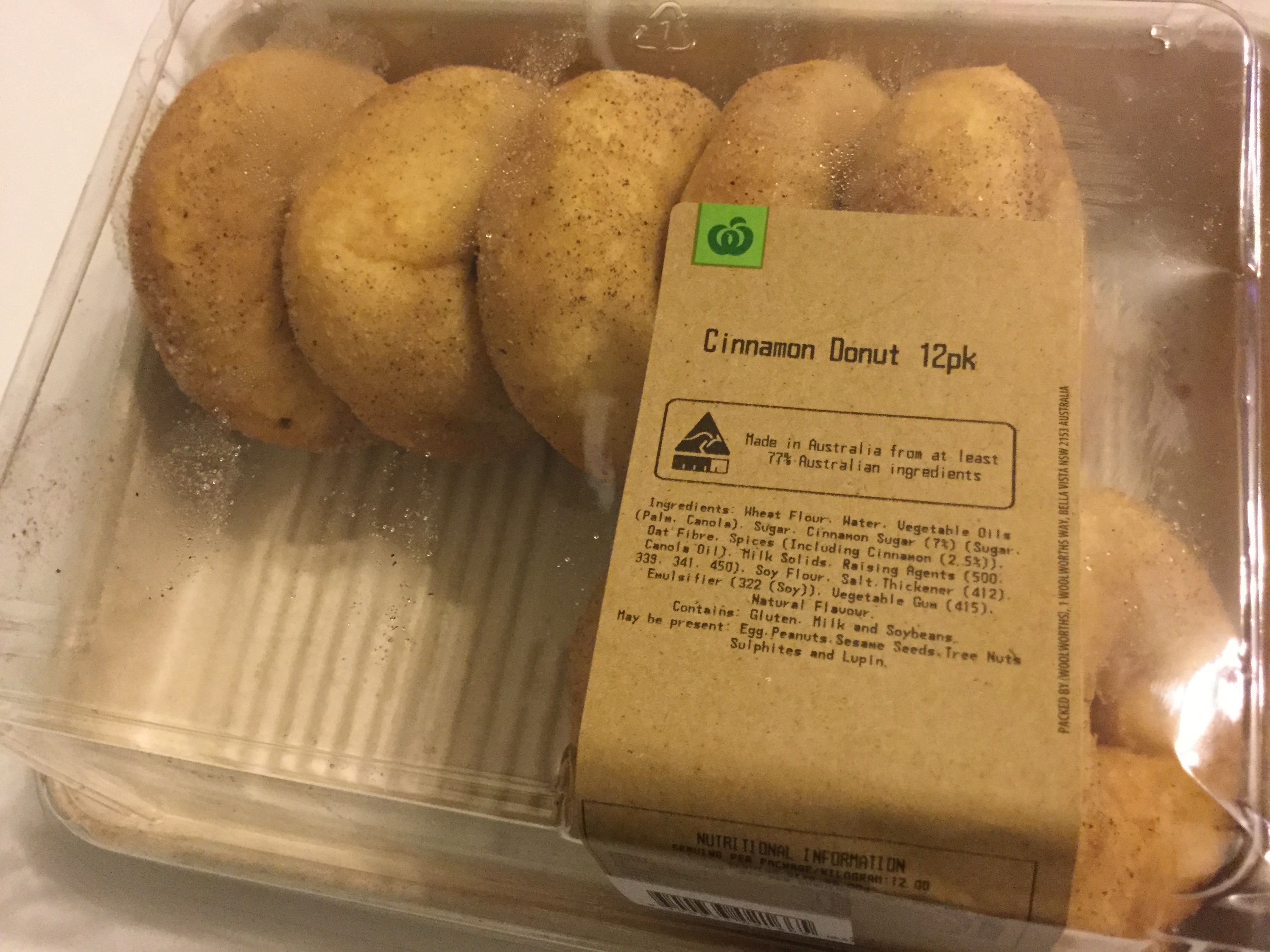 Cinnamon Donut 12pk @ Woolworths – DomNuts