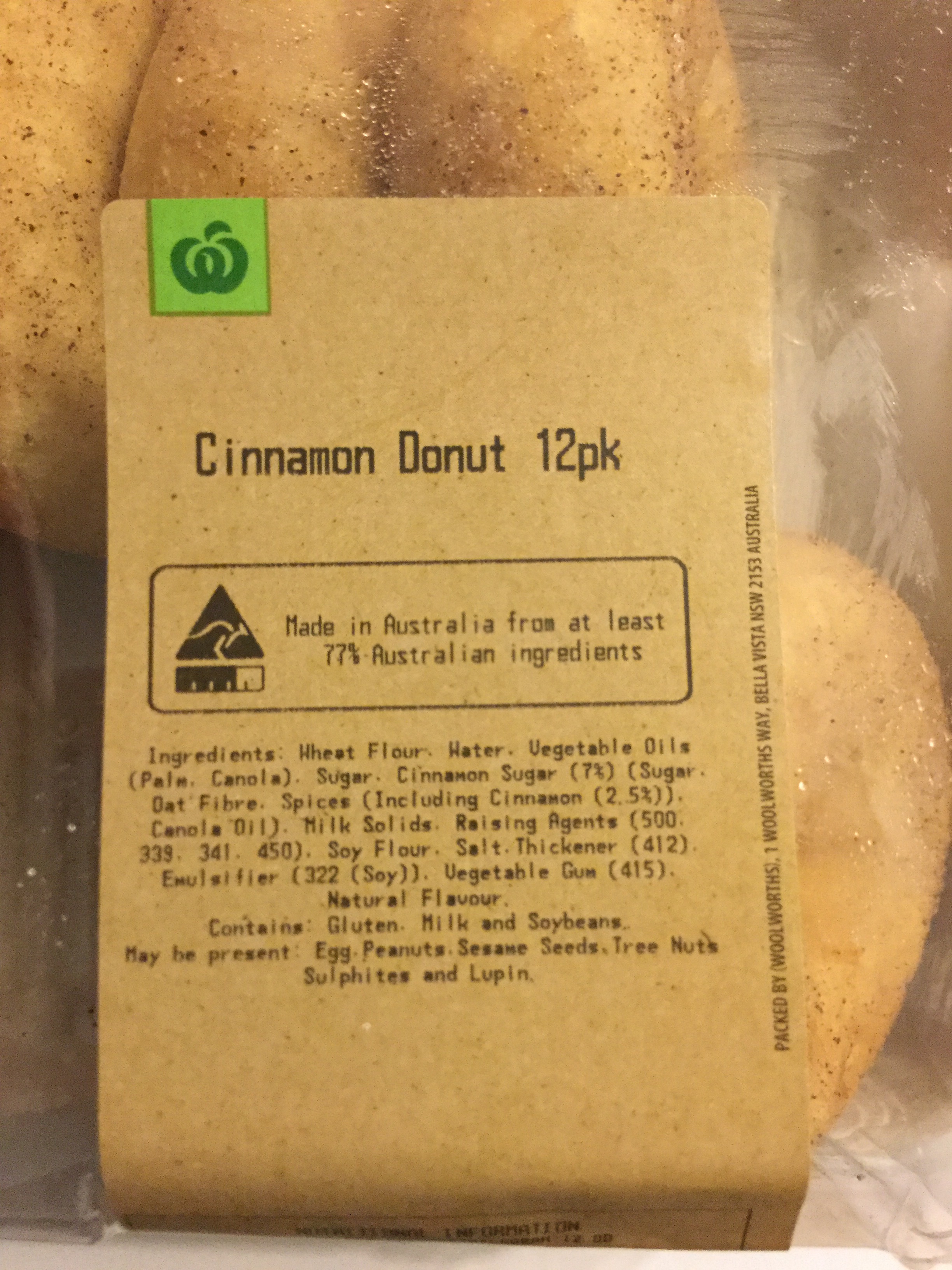Cinnamon Donut 12pk @ Woolworths – DomNuts