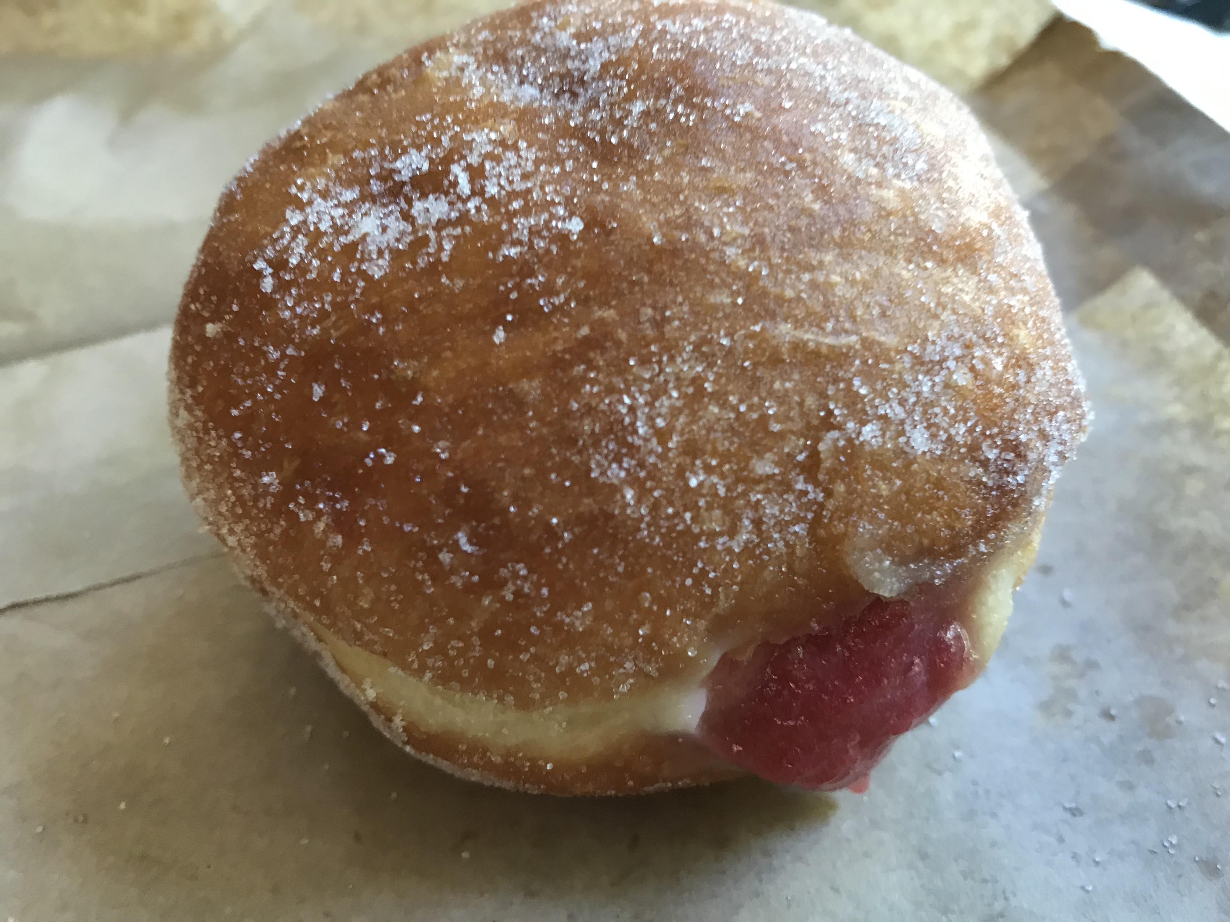 Rhubarb and Custard Berliner Doughnut @ Berliner Bakery – DomNuts