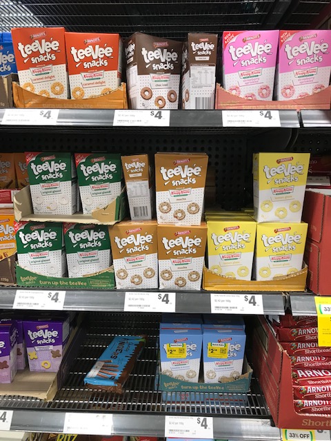 Arnott’s TeeVee Snacks inspired by Krispy Kreme Doughnuts – DomNuts