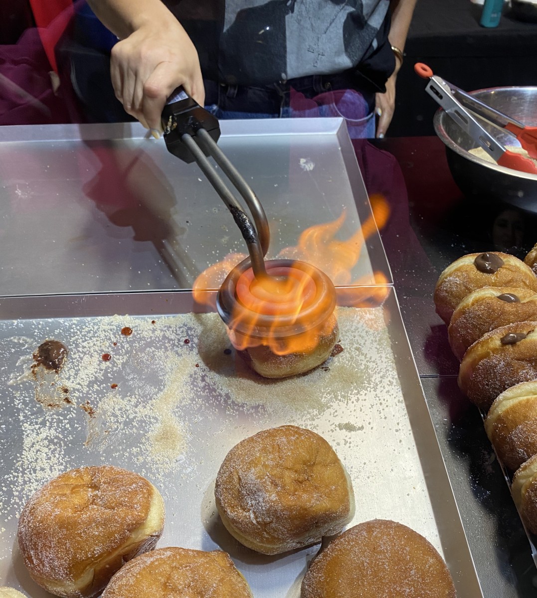 Fire Jaffa Donut @ Berliner Donuts, VIVID Sydney Fire Kitchen ...